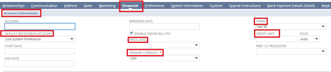 NetSuite Easily Create a Customer Record